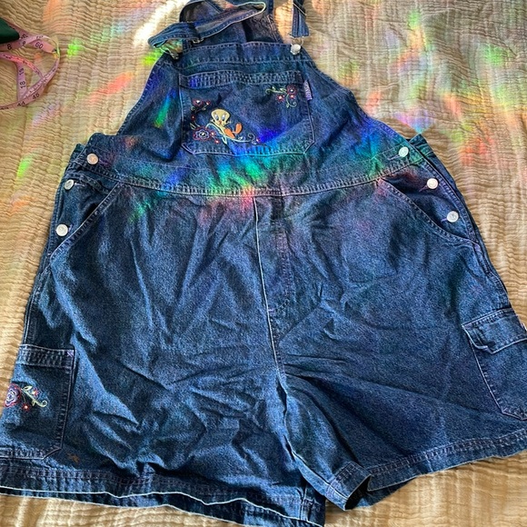 Pants & Jumpsuits | Looney Tunes Tweety Overalls | Poshmark
